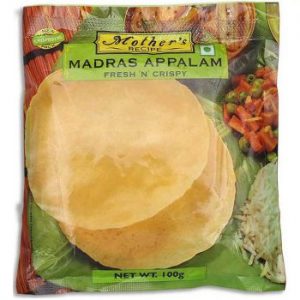 MOTHERS MADRAS APPALAM 100G – Bombay Spices